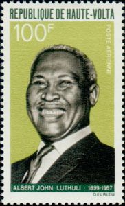 Albert Lutuli, premier prix Nobel de la paix africain et militant anti ...
